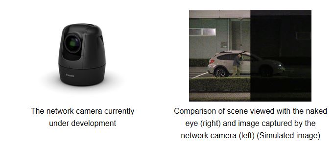 Canon developing high-sensitivity network camera that realizes high ...