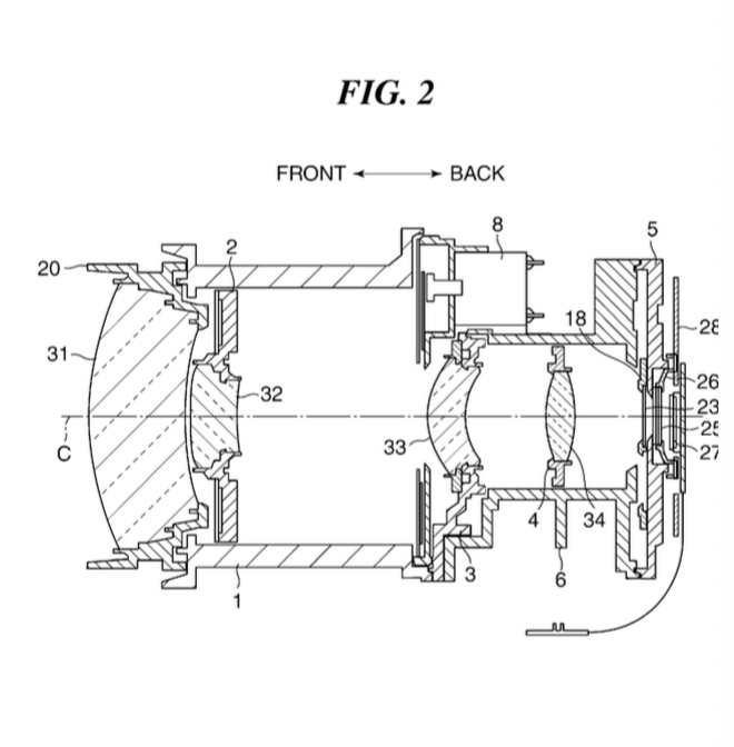Canon patent application for lens barrel design that allows to insert ...