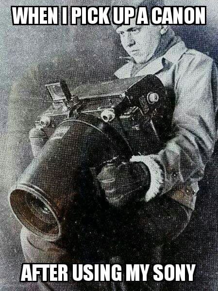 Humor: How Sony fanboys see Canon shooters